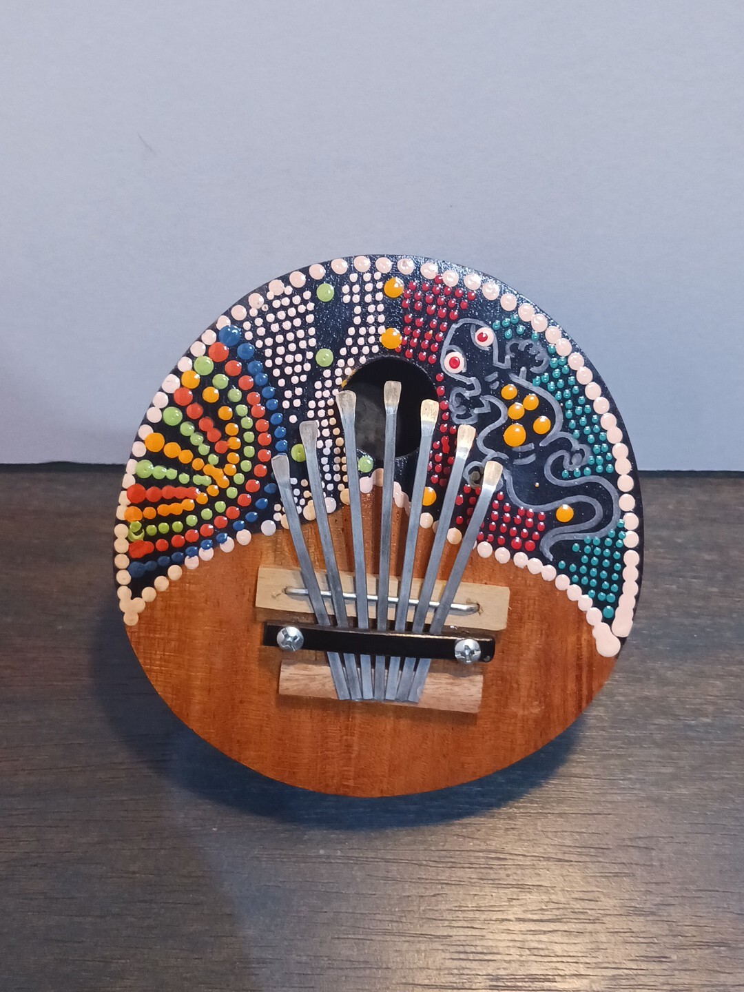 Thumb Piano Portable Harp Coconut Shell Musical Instrument Kalimba 5 1/ ...