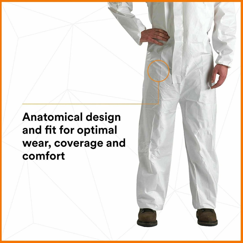 Coveralls Disposable White Overalls Breathable Paper Boiler Suit ...