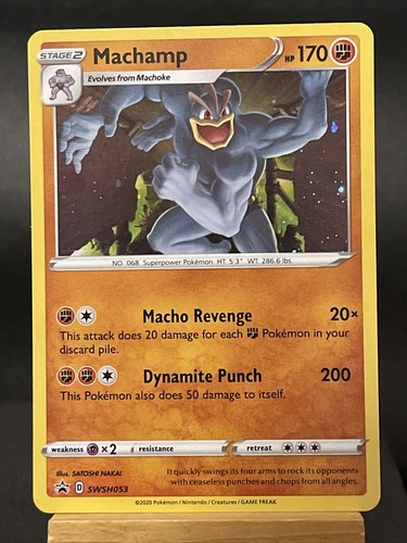 Pokemon Card Machamp SWSH053 Sword and Shield Promo Holo NM | eBay