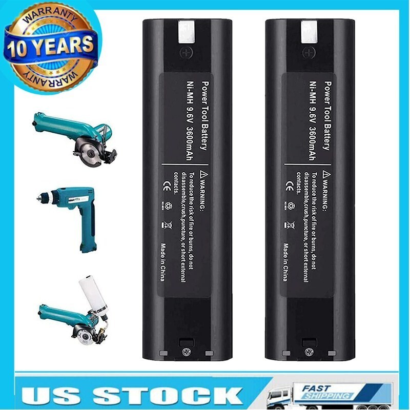 2 Packs for MAKITA 9.6 VOLT 3.6Ah Battery 9000 9001 632007-4 191681-2 ...