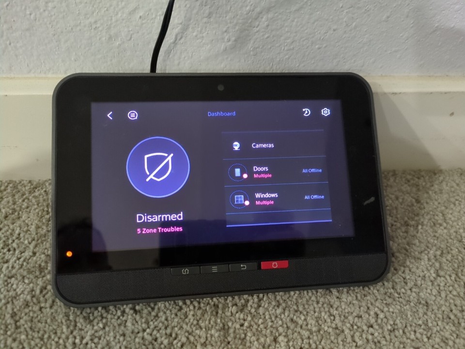 Xfinity Home Touchscreen Controller Model TCA203COM & Adapter | eBay