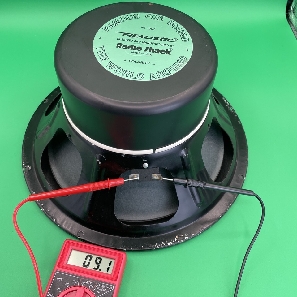 Realistic Radio Shack 12-inch Woofer 40-1007 50 W Speaker Driver 8 ohm ...