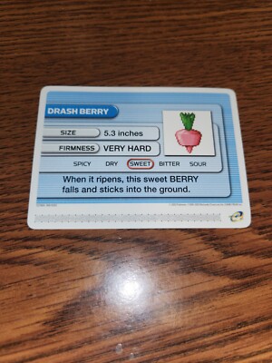 Pokemon Battle Card E Reader Ruby Gameboy Advance 2003 Drash Berry Ruby ...