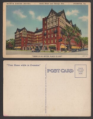 Old Illinois Postcard – Evanston – North Shore Hotel | eBay