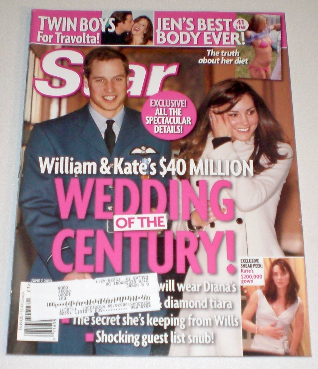 Star Magazine ~ June 7, 2010 Prince William & Kate's $40 Million Dollar ...