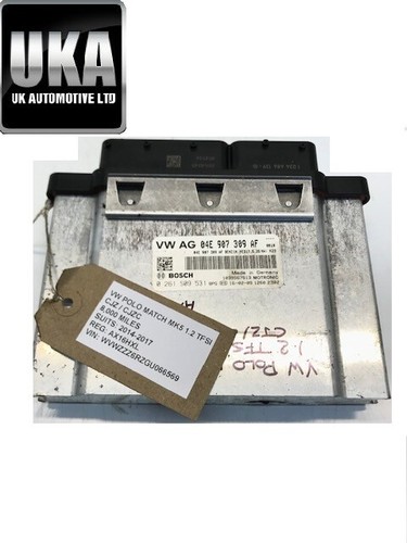 2016 VOLKSWAGEN POLO MK5 14-17 MATCH 1.2 TSI ECU ECM PCM MODULE UNIT ...