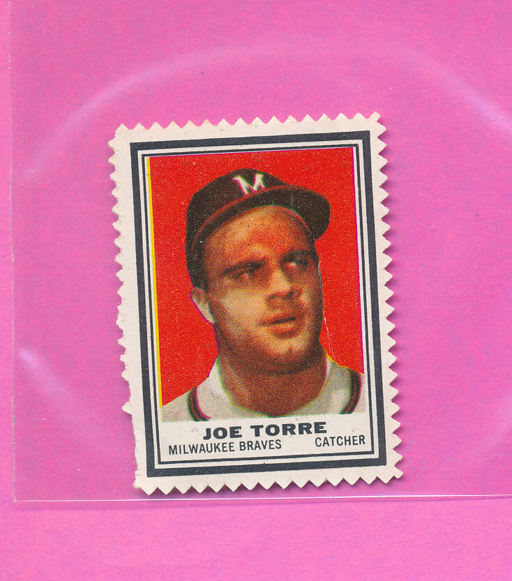 GOOD+/- JOE TORRE HOF ROOKIE 1962 TOPPS STAMPS LOWER GRADE VINTAGE ...