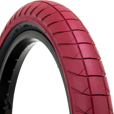 FLY BMX FUEGO BICYCLE TIRE RED w/ BLACK SIDEWALLS 20x2.30" CULT PRIMO ...