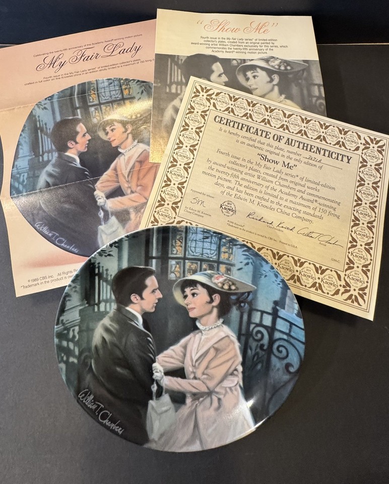Knowles “My Fair Lady Collector Plates Third and Fourth in the Series ...