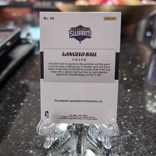 LIANGELO BALL 2021-22 Panini NBA G League Certified Auto Autograph ...