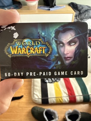 World of Warcraft 60-Day Pre-Paid Time Card Physical, USA, Unused | eBay