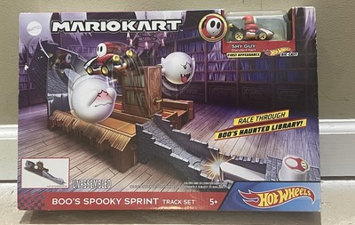 MARIOKART Boo's Spooky Sprint SHY GUY HOT WHEELS Race Track Set NEW ...