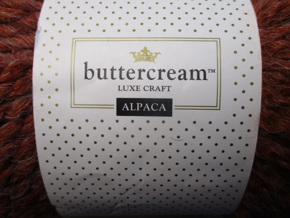 Buttercream Luxe Craft, ALPACA, Rust, 6 oz, 130 yd, 80% Acrylic, 20% ...