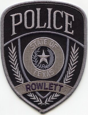 ROWLETT TEXAS TX subdued POLICE PATCH | eBay