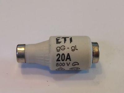 ETI 20A BOTTLE FUSE 20AMP 500V eti gG - gL bottle fuse (DII) | eBay UK