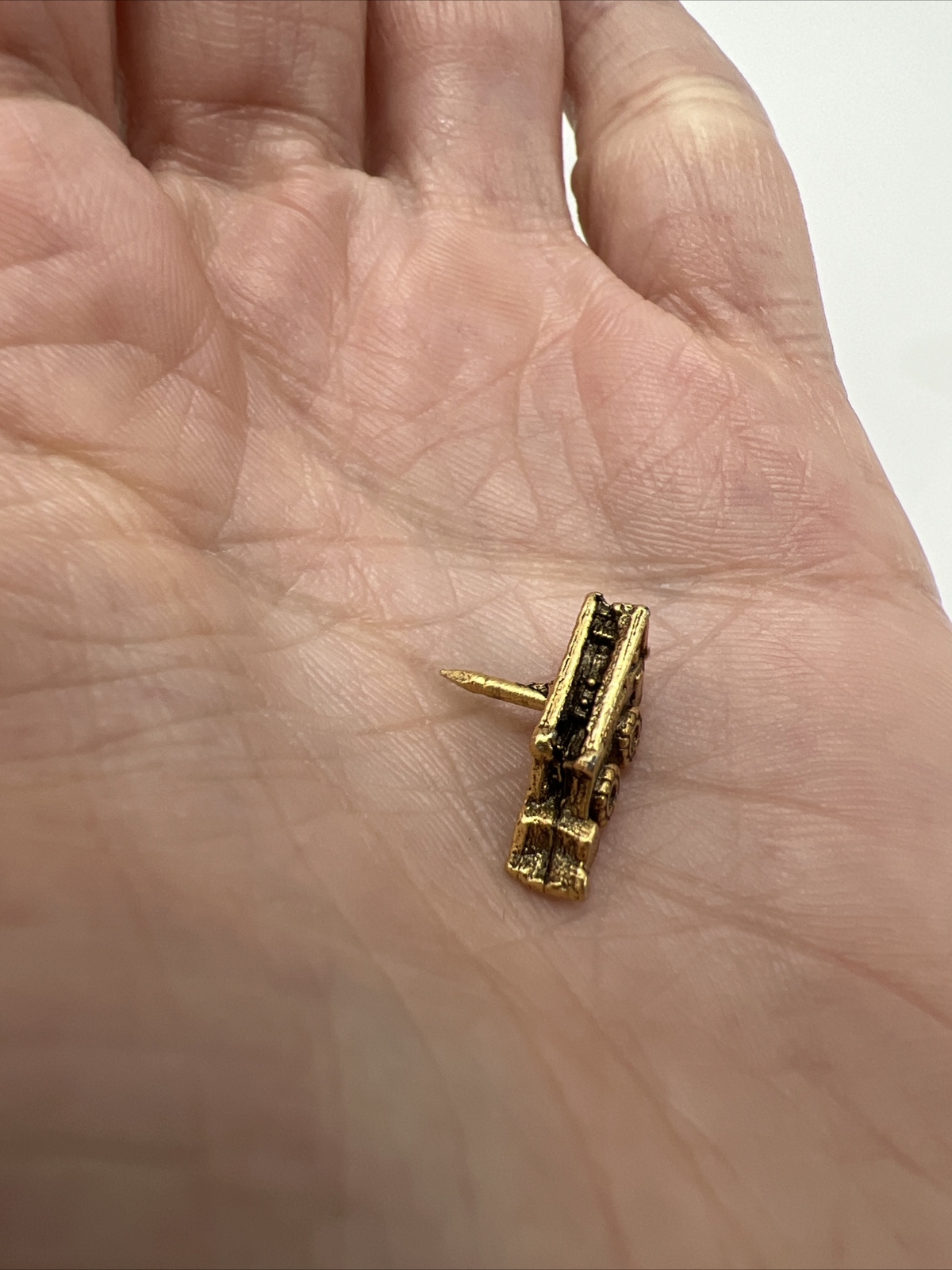 Vintage Ballou Reg’d Gold Tone, Small Bulldozer Const… - Gem