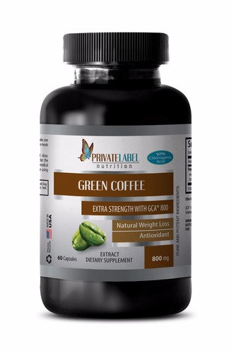 Green Coffee Bean Extract w/GCA 800 - Fat Burn Dietary Supplement 60 ...