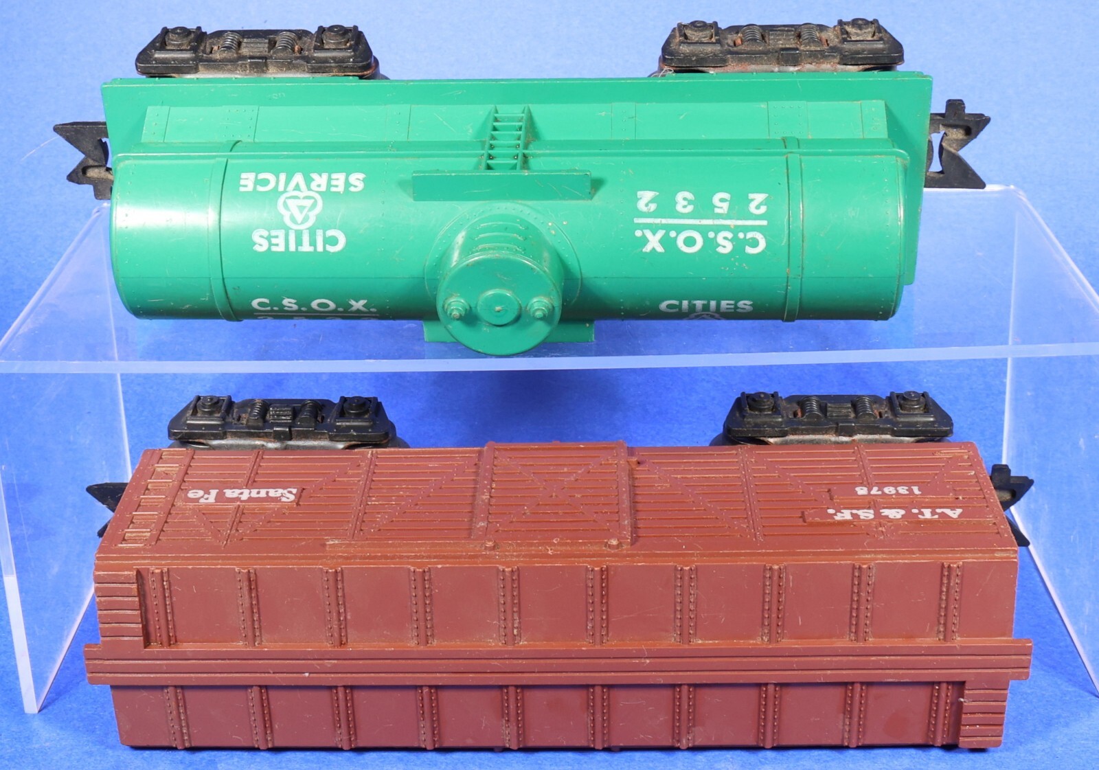Lot of 2 Old Marx O Scale Freight Cars / Tank & Stock - Need Work | eBay