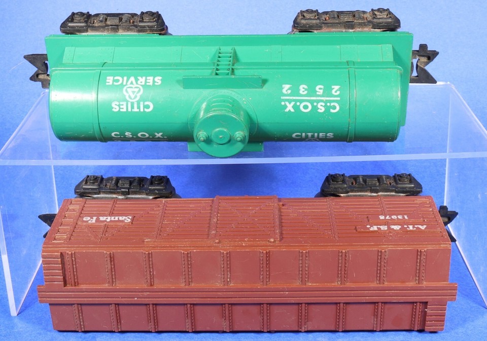 Lot of 2 Old Marx O Scale Freight Cars / Tank & Stock - Need Work | eBay