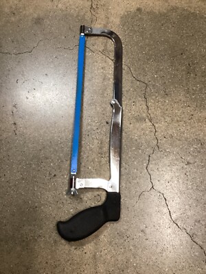 Vintage Heavy Duty Chrome Plated Adjustable Hacksaw Frame with Saw Blade 13.5-in | eBay