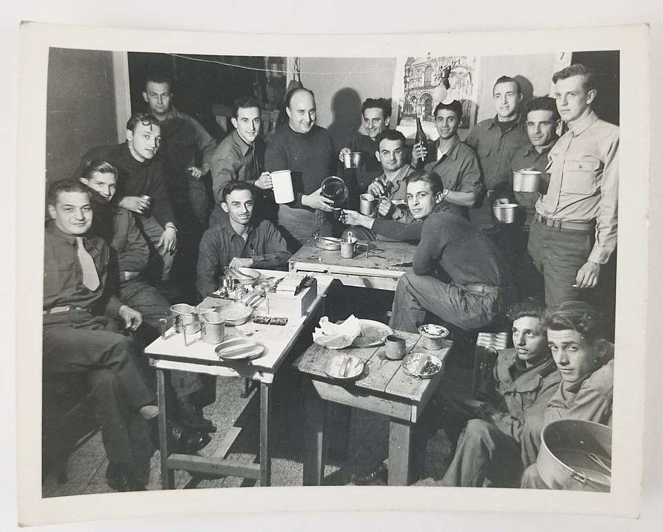 WWII Photographs American Soldiers Messing Around Eating Food Party ...