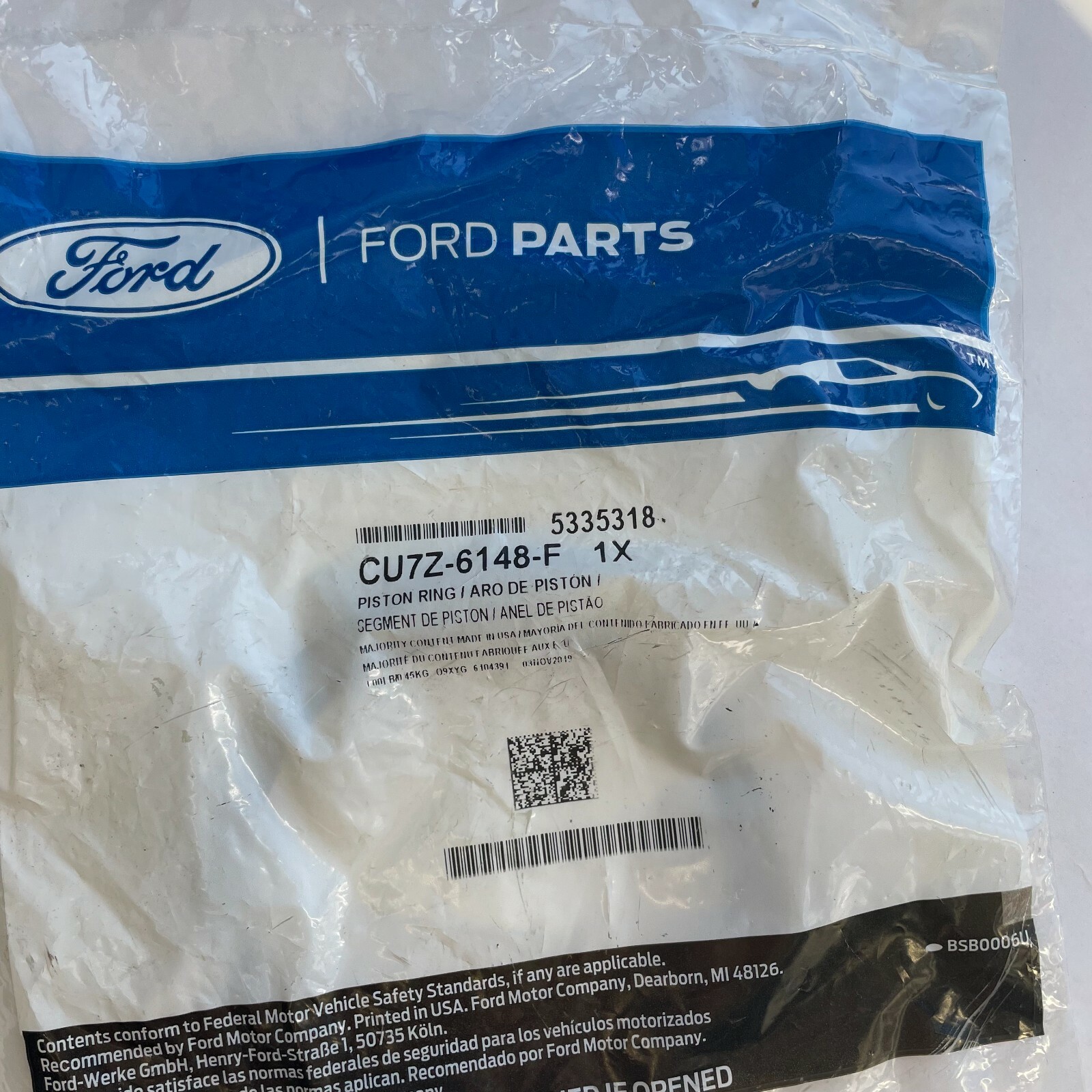2011 2012 2013 2014 Ford Mustang Engine Piston Ring 3C3Z-6619-AA OEM ...