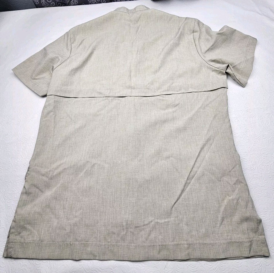 Cintas Design Collective Full Zip Shirt Women Short Sleeves Sz M Tunic ...