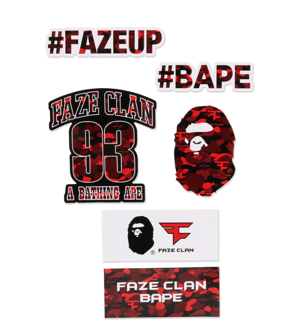 A BATHING APE BAPE x FAZE CLAN STICKER SET Goods New 1I73182903 b | eBay