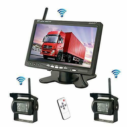Podofo K0082MX Wireless Vehicle Backup Camera with Parking Assistance ...