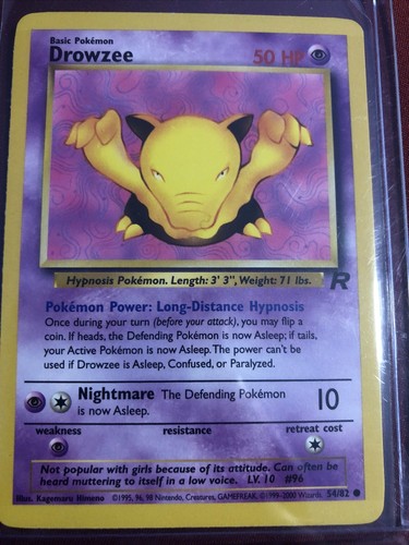 Carte Pokemon : Drowse Base Ensemble 54/82 | eBay