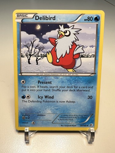 Pokémon TCG Delibird 38/149 Boundaries Crossed Regular Uncommon 2012 ...