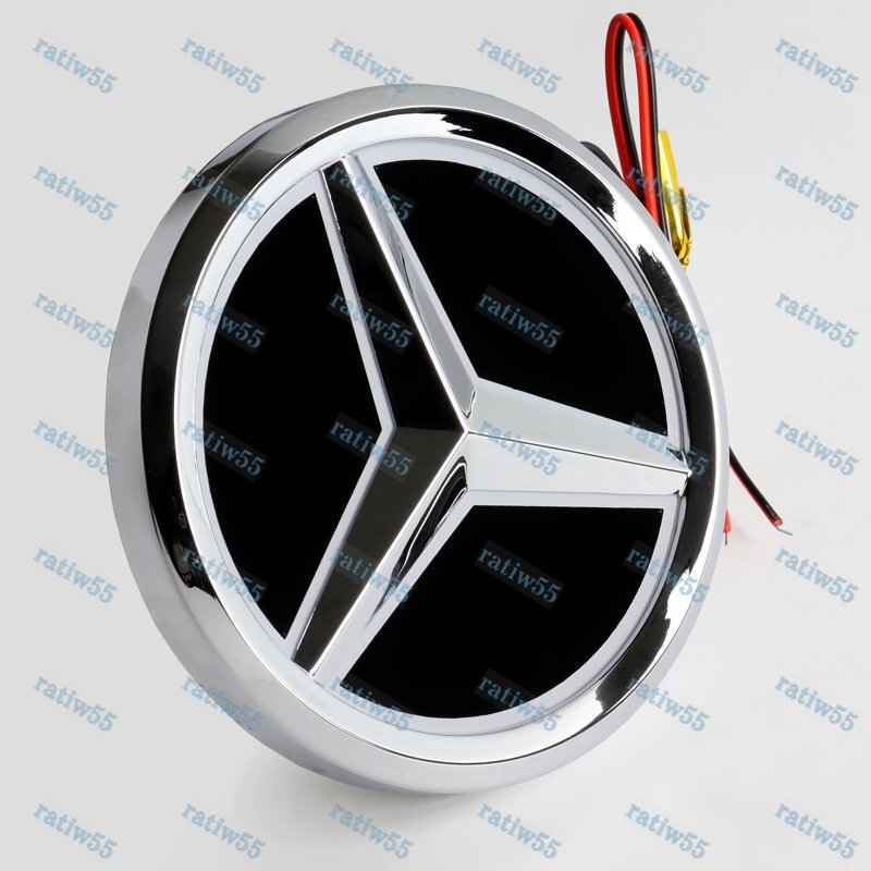 5D LED Car Tail Logo Blue Light Badge Emblem Light For Mercedes-Benz C ...