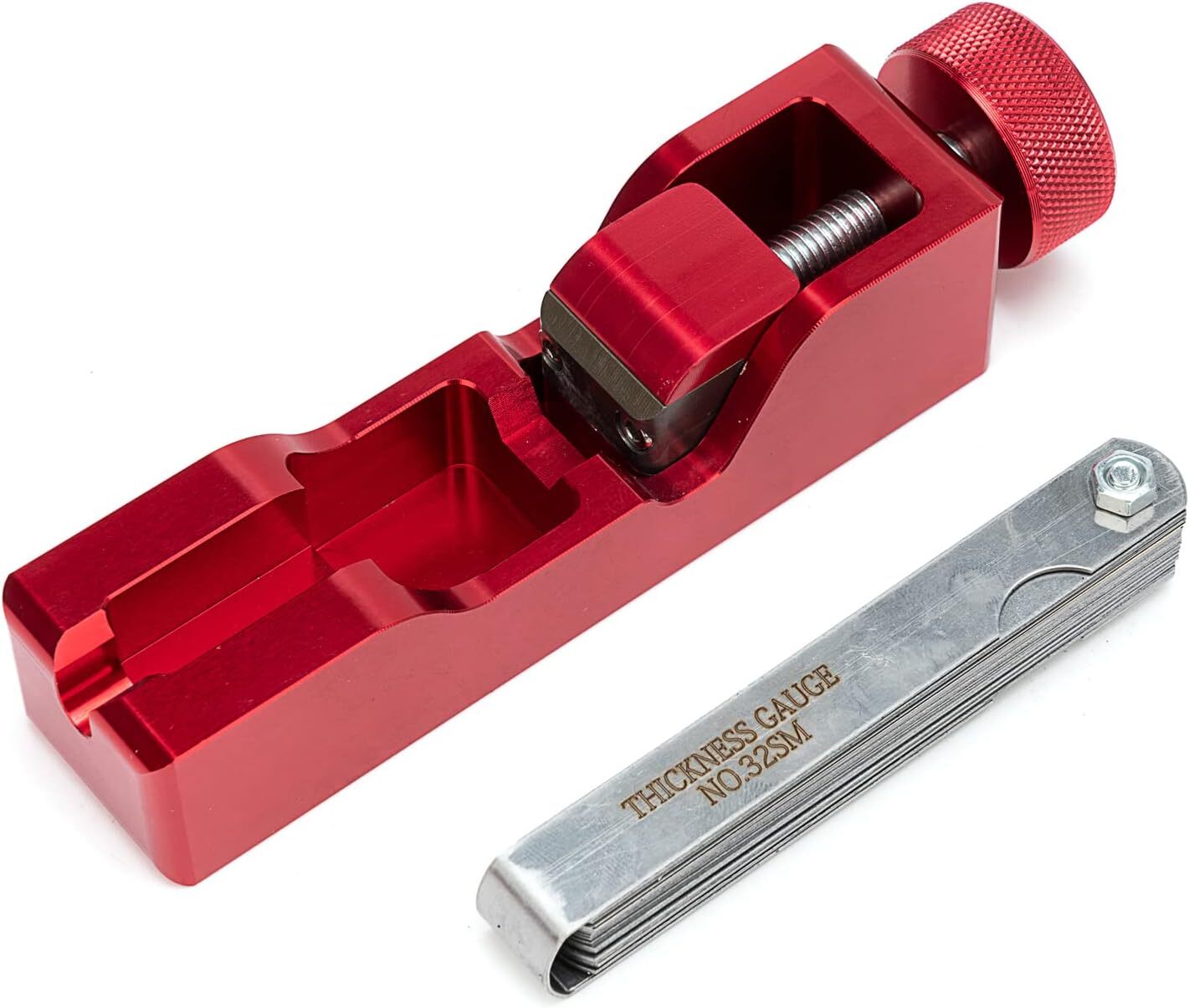 Spark Plug Gap Tool & 32 Blades Metric Feeler Gauge Gap Filler ...