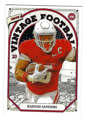 RAHEIM SANDERS 2023 ONYX VINTAGE FOOTBALL ROOKIE CARD | eBay
