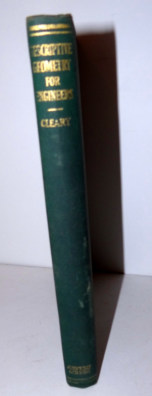 Descriptive Geometry for Engineers by Stephen Cleary HC 1946 ...