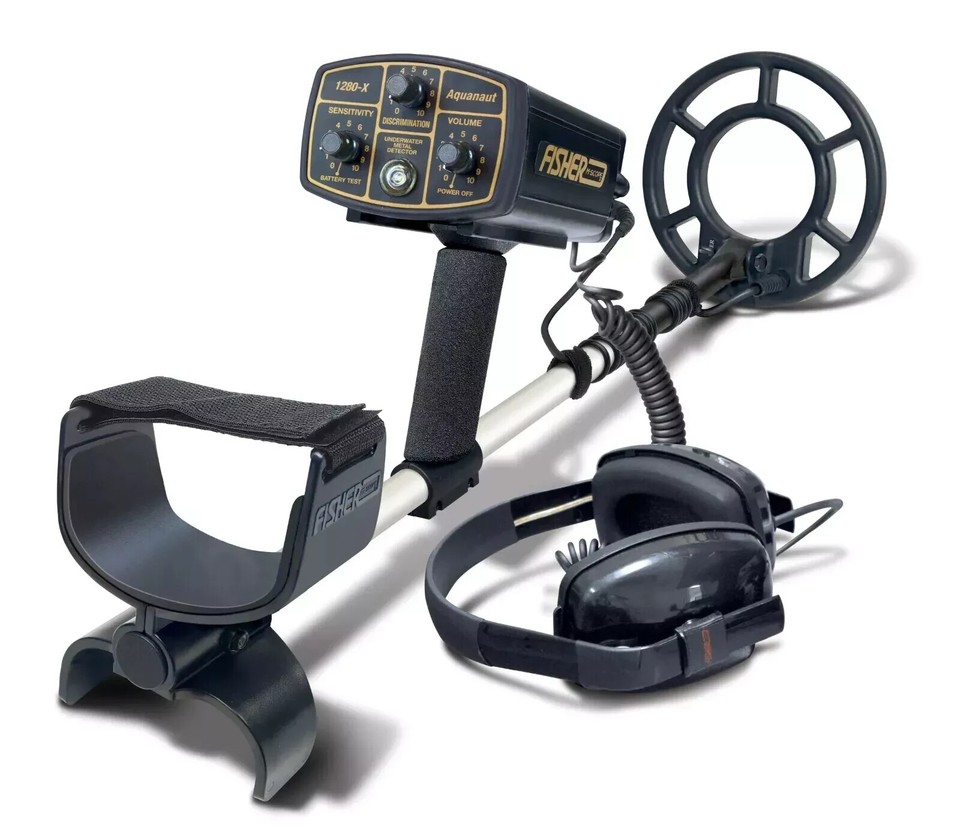 Fisher 1280-X Underwater Metal Detector with 8" Search coil detecting ...