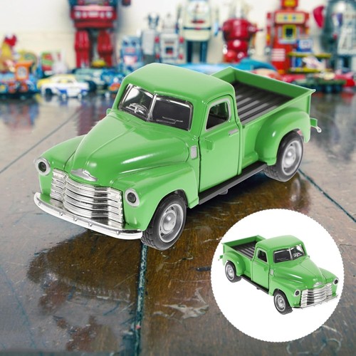 Toyvian Metal Classic Cars Model Die Cast Old Pickup Truck Figurine ...