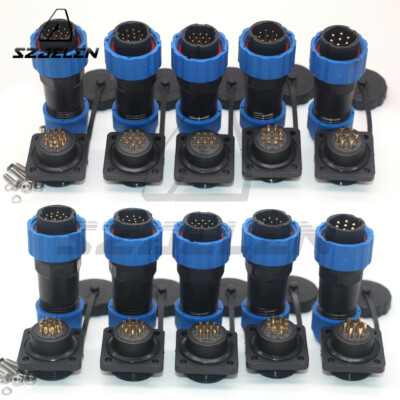 SD20 1Pin~14Pin IP68 Panel Mount Waterproof Connector,Electrical Wire ...