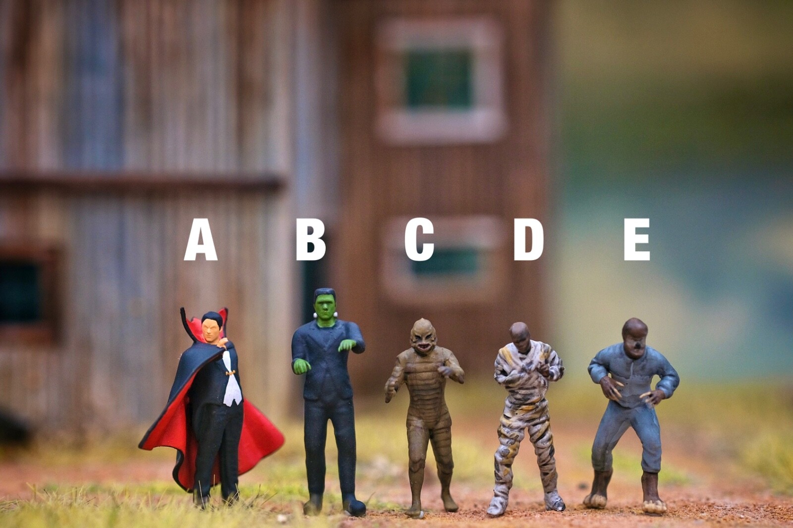 Miniature Figure Classic Horror Scale H0 1/87 or Scale 1/64 Hotwheels ...