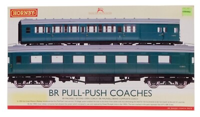 HORNBY R4534D BR (Ex-Maunsell) Pull/Push Coach Pack Set 619 - Era 5 OO ...