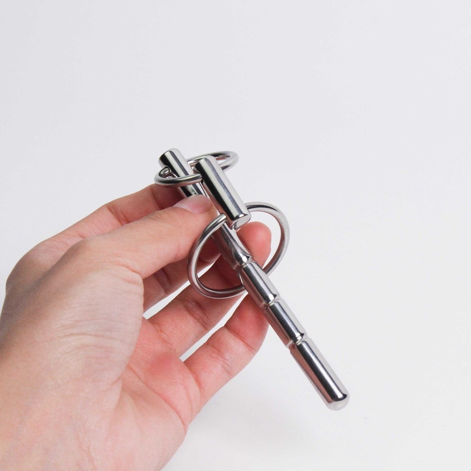 Male Stainless Steel Urethral Plug Sounding Dilator Rod Penis Stretcher ...