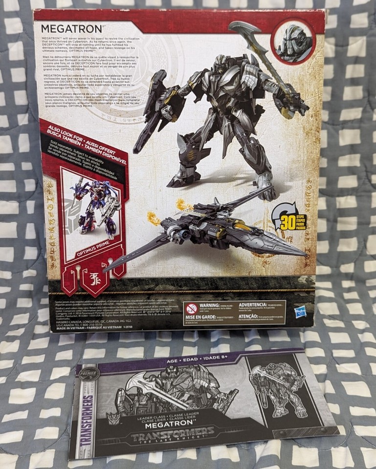 Transformers Movie TLK Decepticon Leader Class MEGATRON Jet NIB The ...