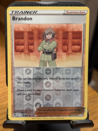 Pokemon TCG Silver Tempest Brandon Reverse Holo 151/195 | eBay