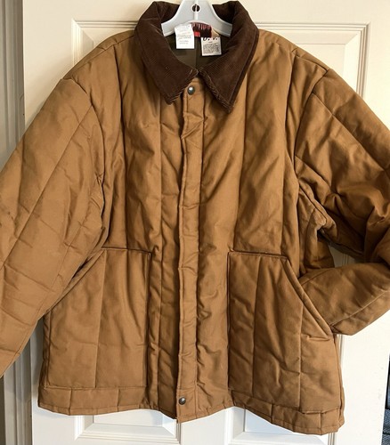VTG Walls Blizzard Insulated Canvas Jacket Mens 2XL Quilted Chore Coat ...