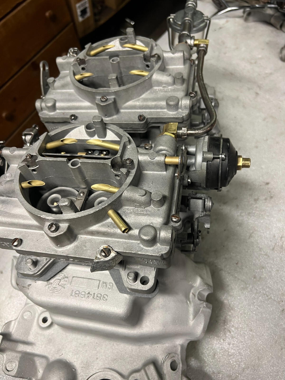 2X4 Chevy 409 rebuilt carbs and manifold | eBay