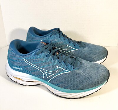 Mizuno Womens Wave Rider 26 Aqua Blue Running Shoes Sneakers Sz. 9.5 ...