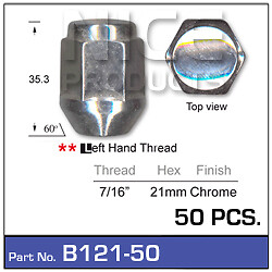 NICE PRODUCTS Chrome Nut B121-50 B121-50 | eBay Australia