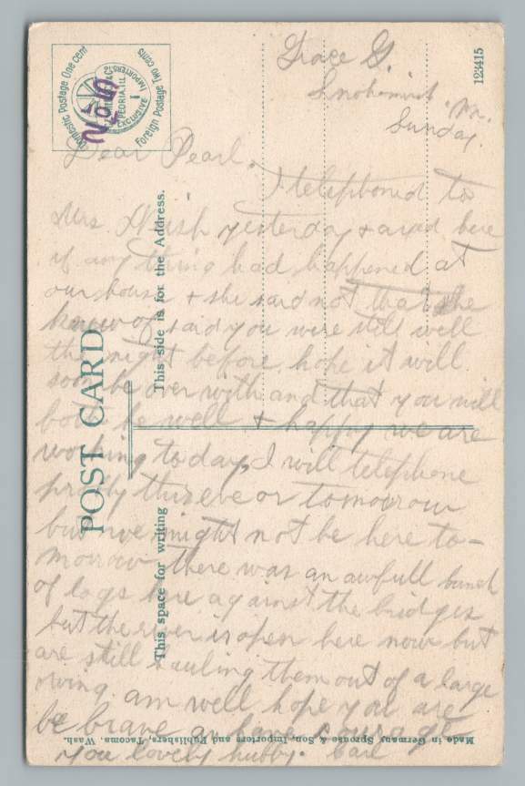 Camp Rees & Eagle Cliff~Paradise WA Mount Rainier~Antique Logging ...