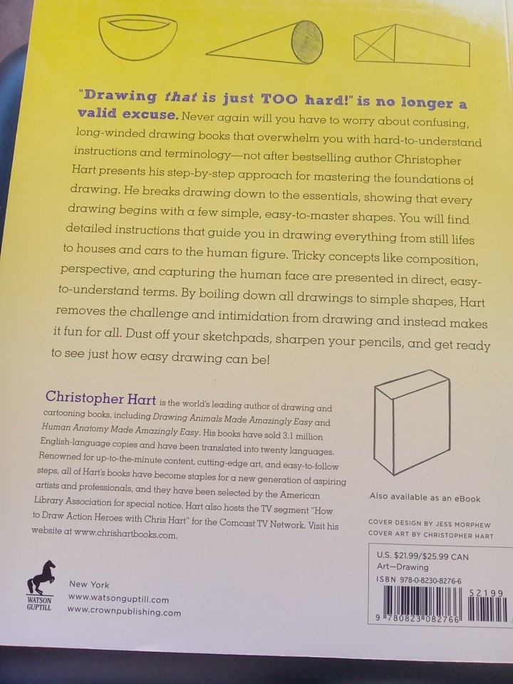 Basic Drawing Made Amazingly Easy Paperback Christopher Hart 9780823082766| eBay