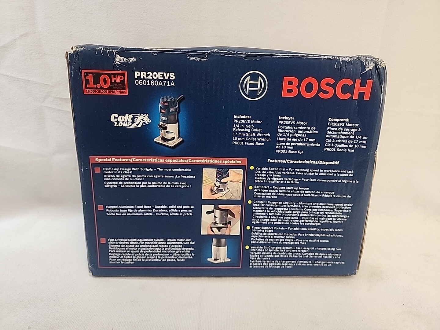 Bosch PR20EVS 1 HP Variable Speed Palm Router 884400038463 | eBay